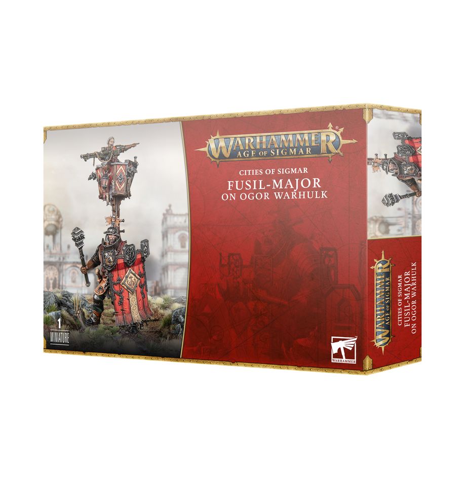 Cities of Sigmar Fusil-Major on Ogor Warhulk – Grognard Games